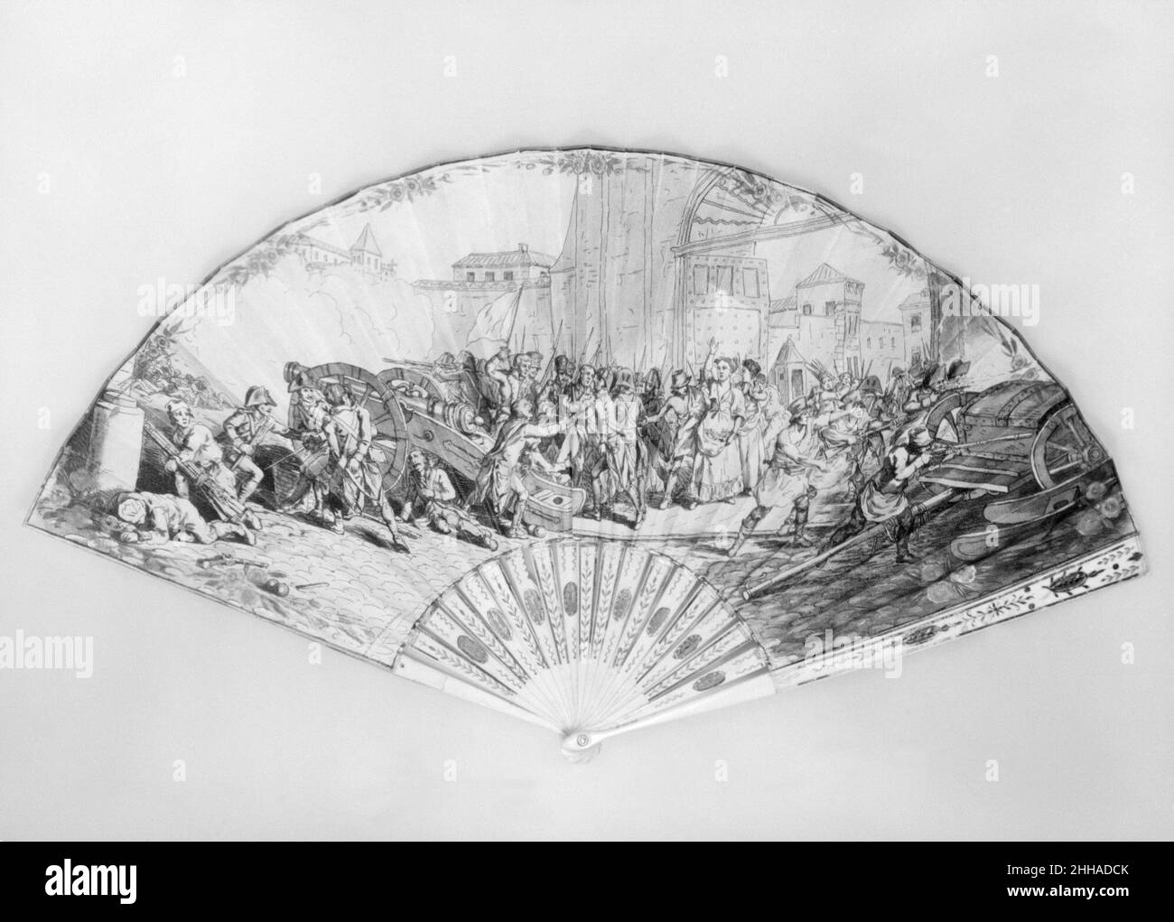 Fan ca. 1813 Spanish. Fan 209753 Stock Photo - Alamy