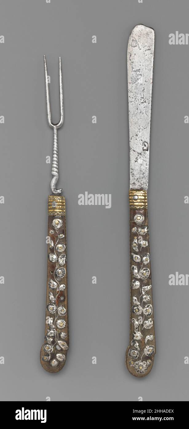 Folding knife and fork 18th century Southern German. Folding knife and ...