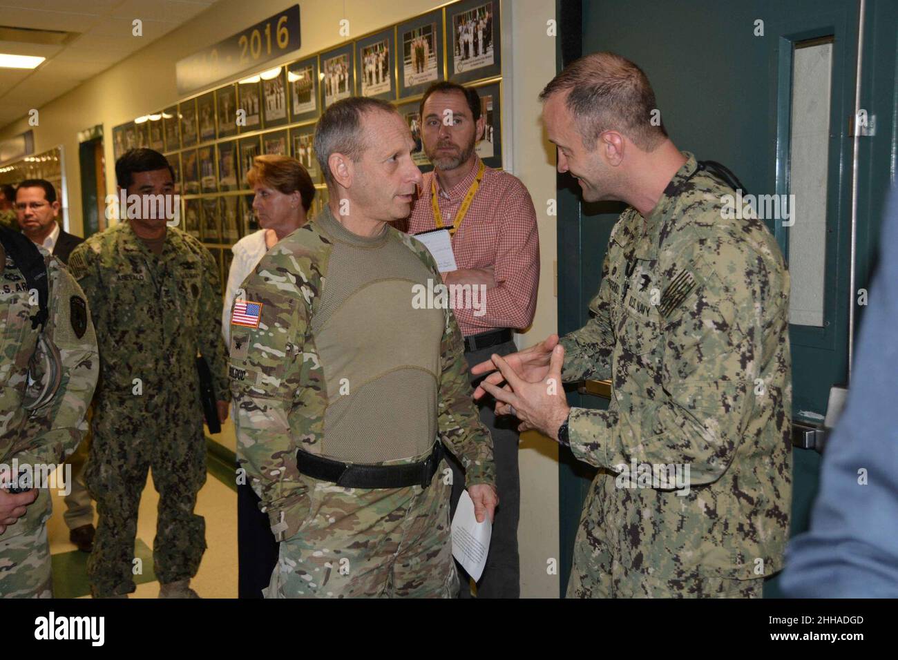 SOCAF Commander Visits NAVSCIATTS 170308 Stock Photo - Alamy