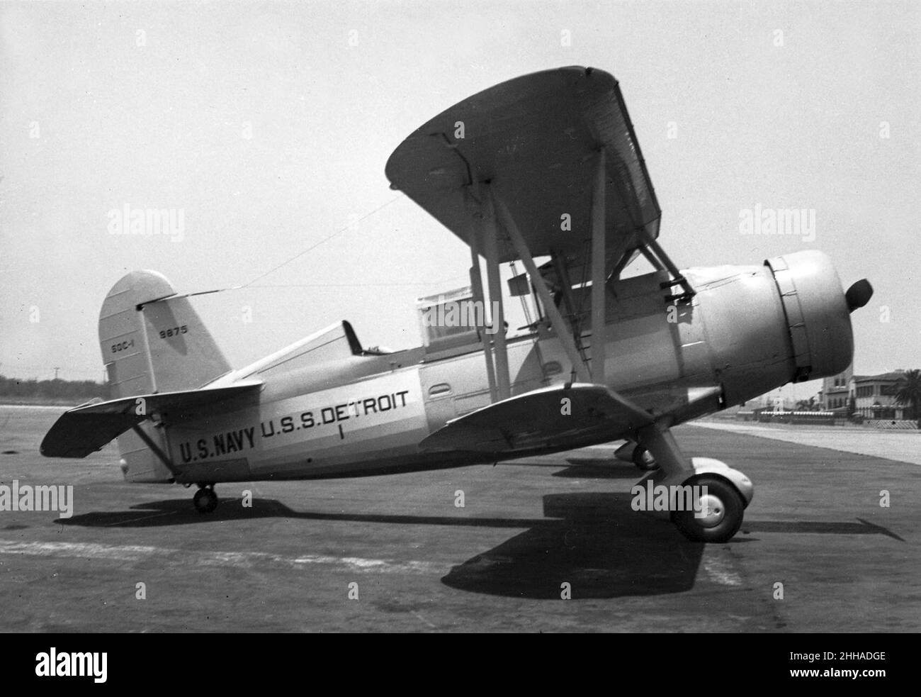 SOC-1 Seagull from USS Detroit (CL-8) c1936 Stock Photo - Alamy