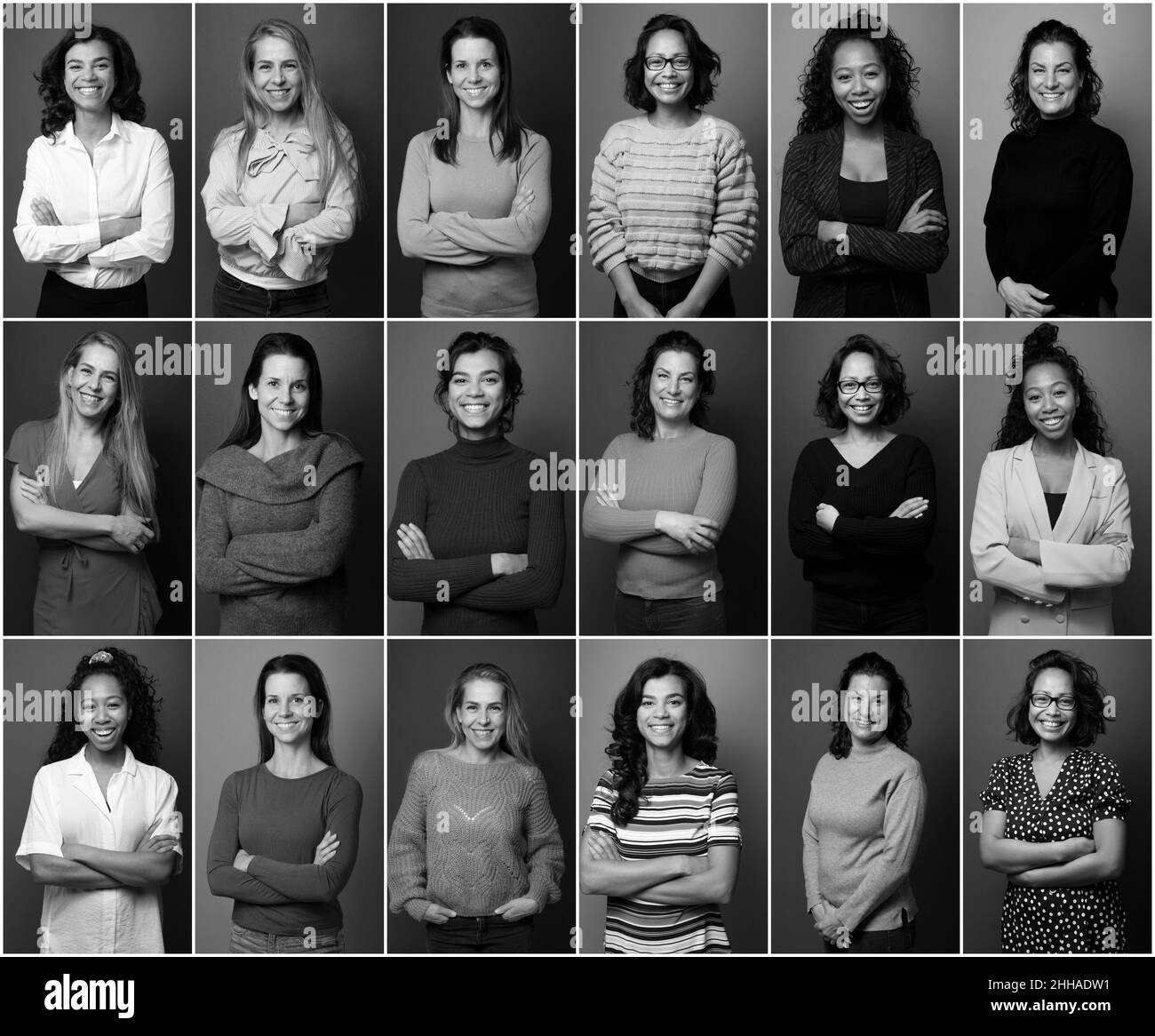 Beautiful happy people in front of a background Stock Photo - Alamy