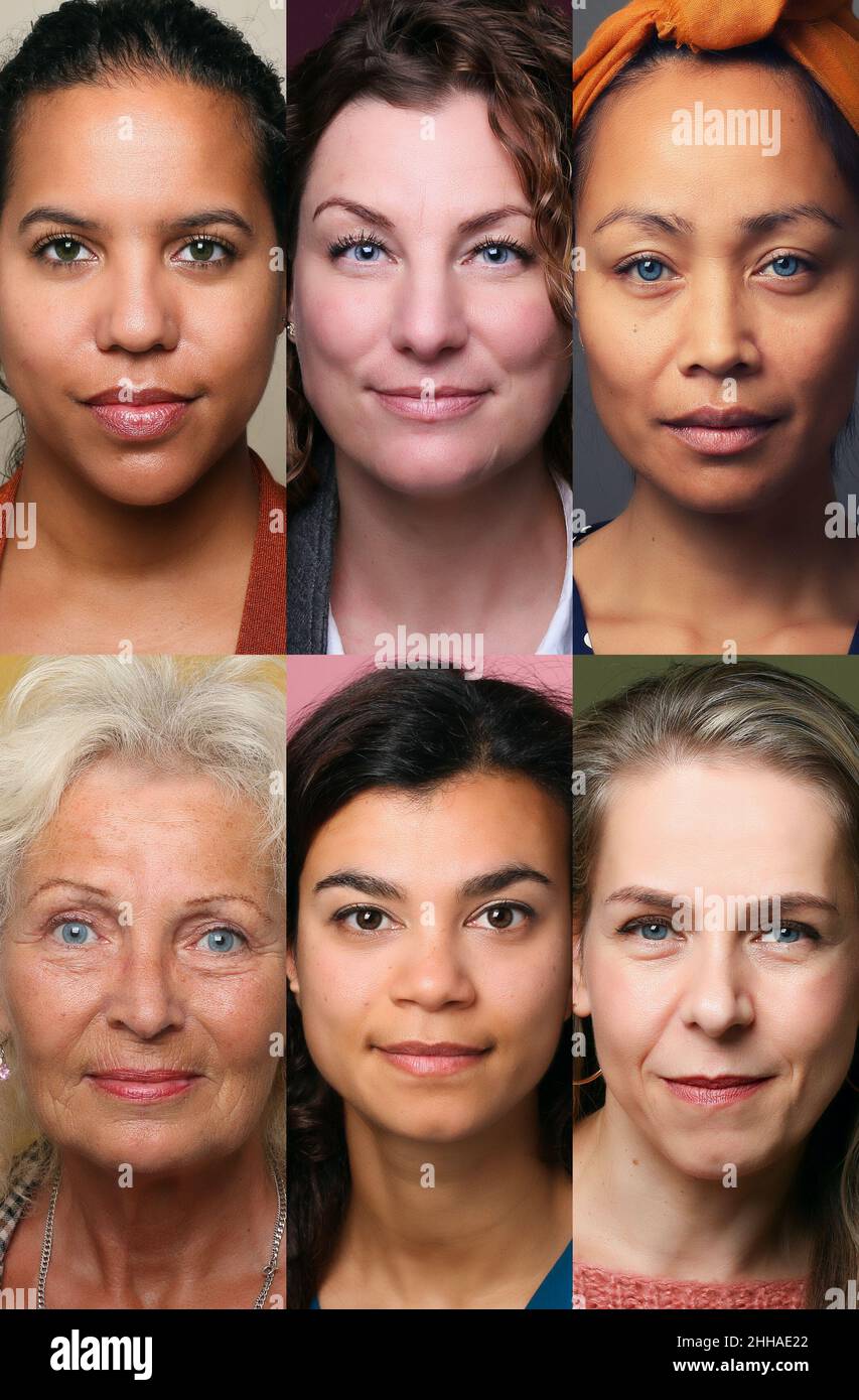 Group of beautiful commercial powerfull women Stock Photo - Alamy
