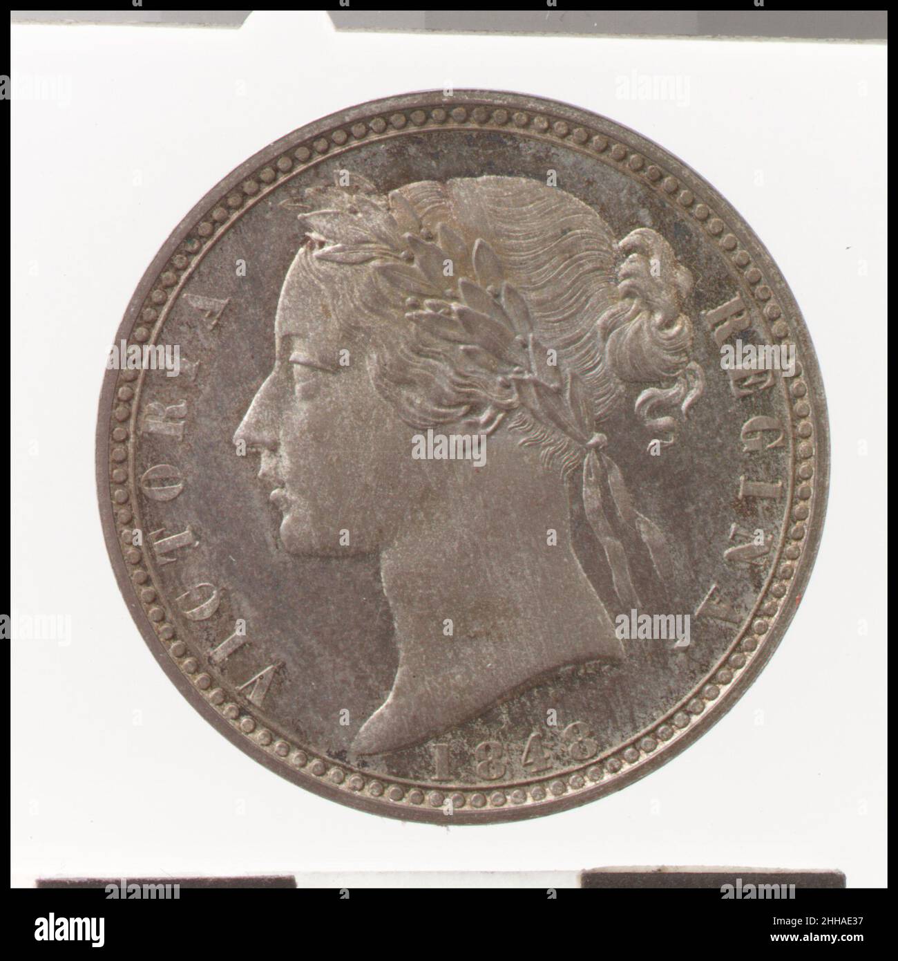 Queen Victoria proof florin 1848 Medalist: William Wyon British. Queen ...