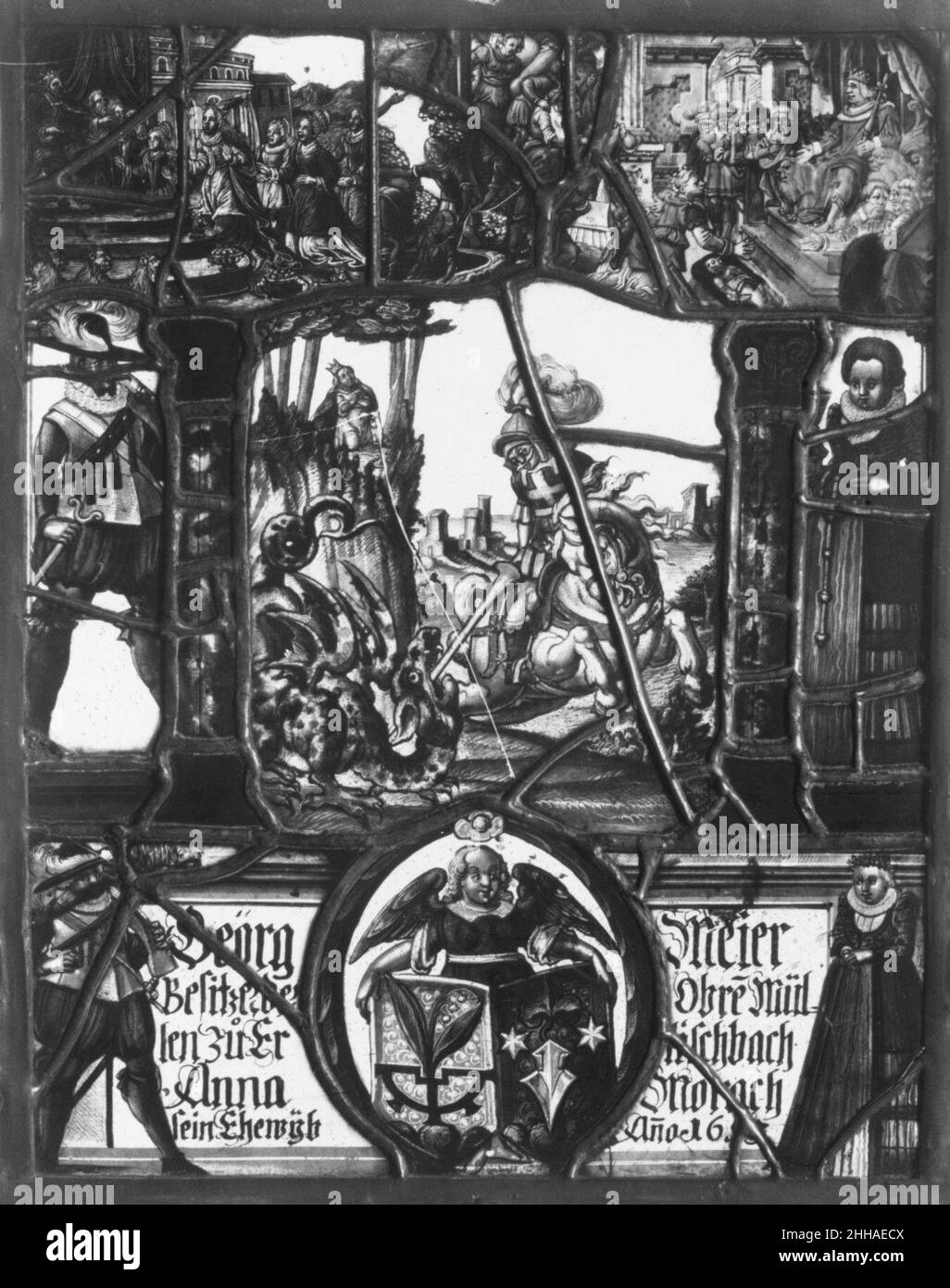 Saint George and the Dragon 1653 Swiss, Canton of Bern. Saint George ...