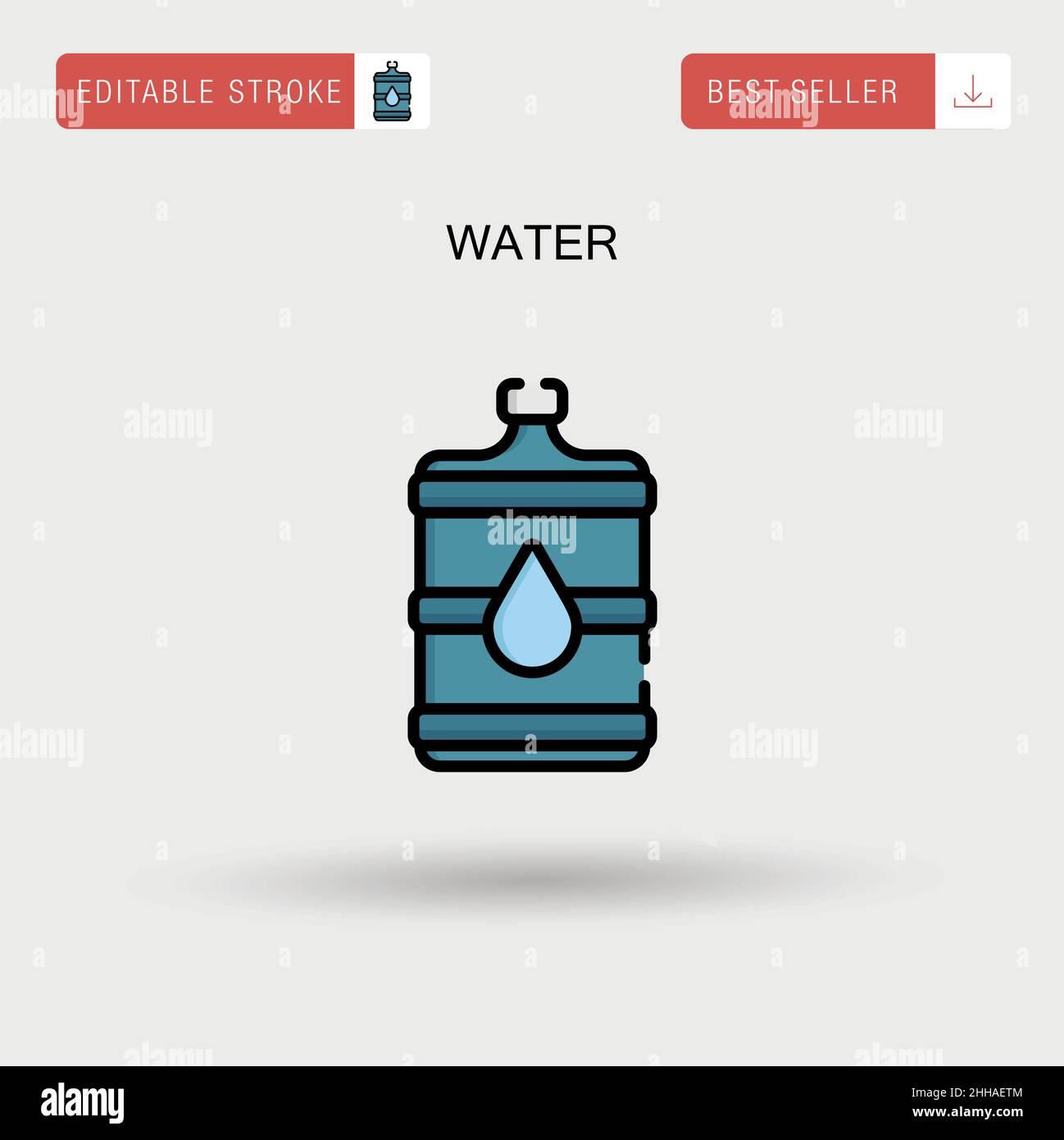 Water Simple vector icon Stock Vector Image & Art - Alamy