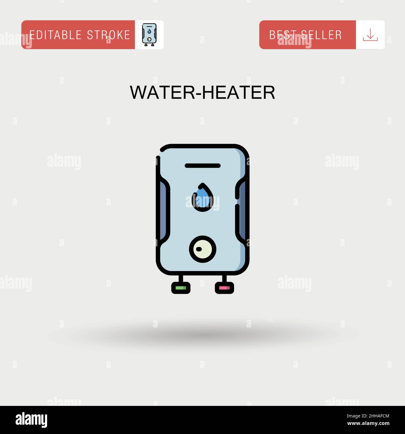 Gas heating vector line hi-res stock photography and images - Alamy