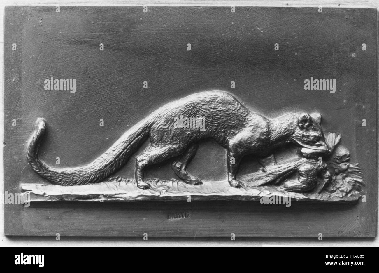Genet dragging a bird modeled 1831 Antoine-Louis Barye French. Genet ...