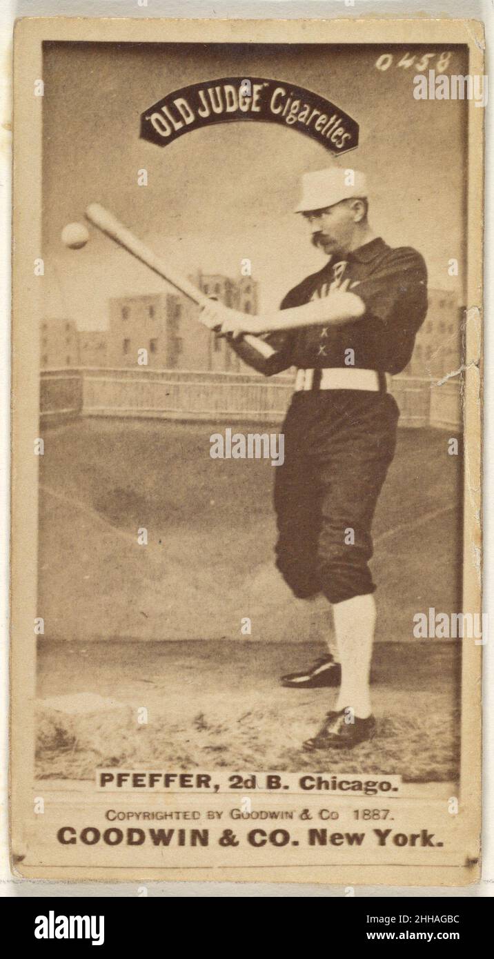 Fred "Dandelion" Pfeffer, 2nd Base, Chicago, from the Old Judge series ...