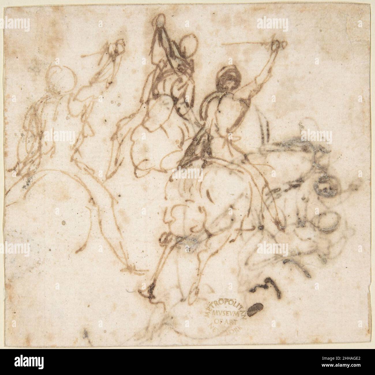 Cavalry Charge 1624–63 attributed to Francesco Allegrini Italian ...