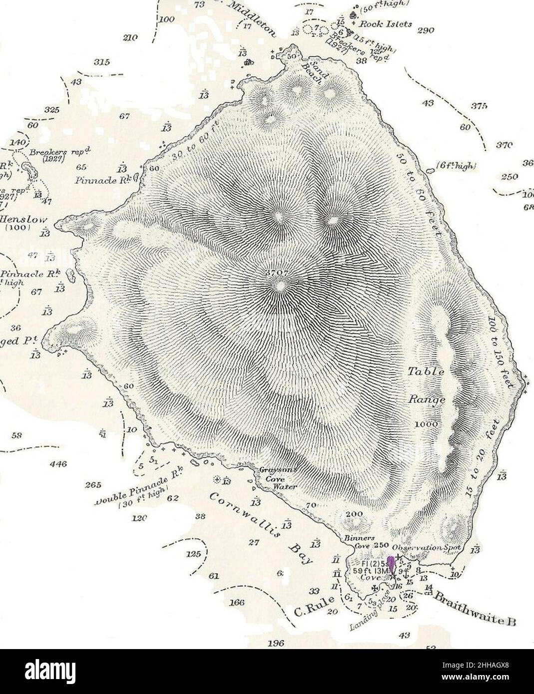 Socorro Island map Stock Photo - Alamy