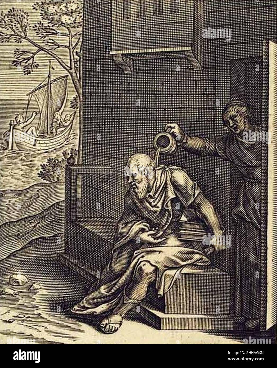 Socrates and Xanthippe Stock Photo - Alamy