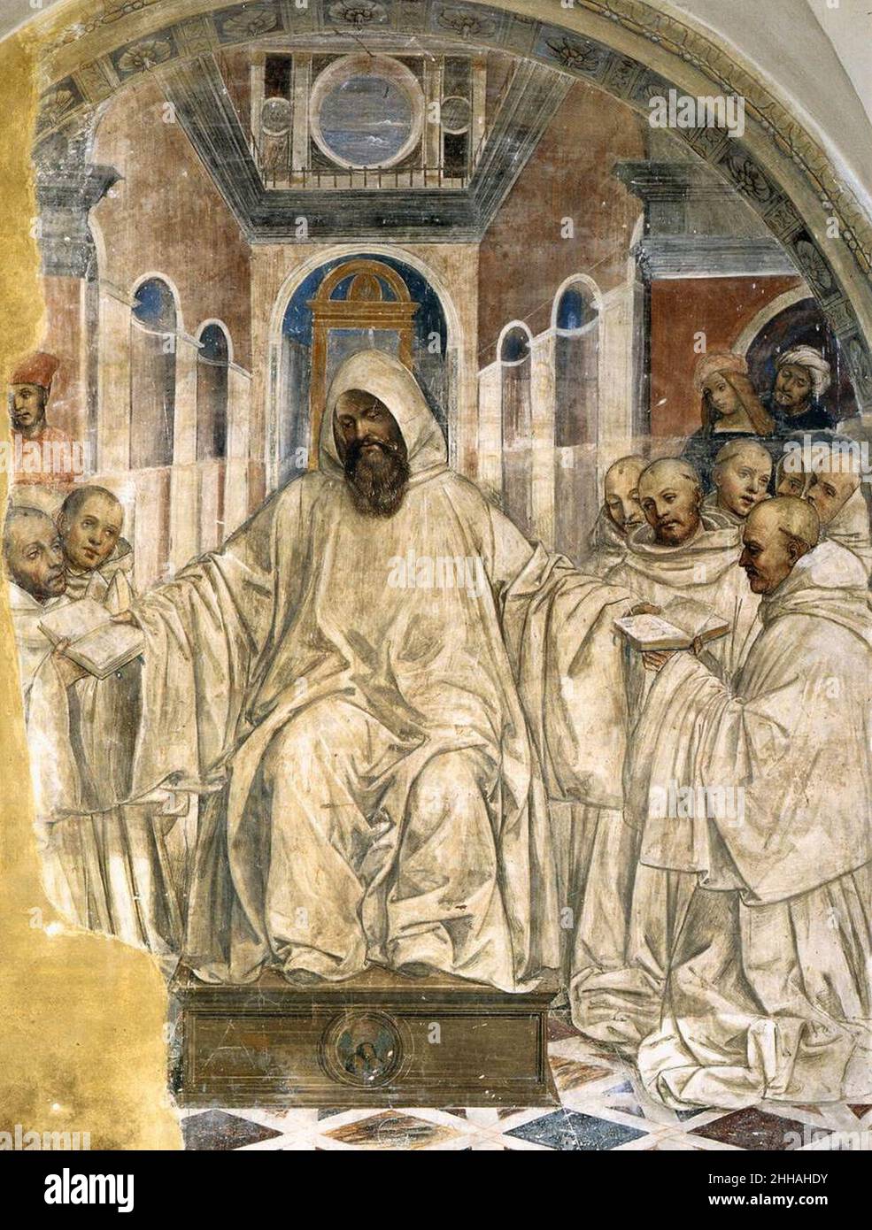Sodoma - Benedict Presents the Olivetan Monks with His Rule Stock Photo ...