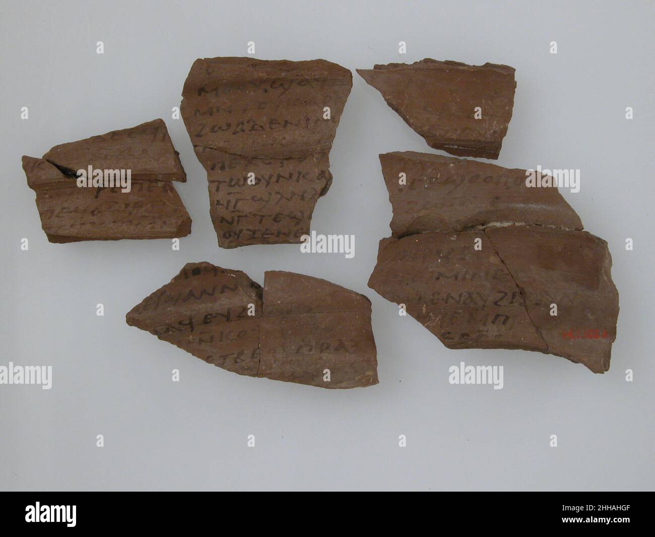 Ostrakon ca. 600 Coptic. Ostrakon 474854 Stock Photo - Alamy