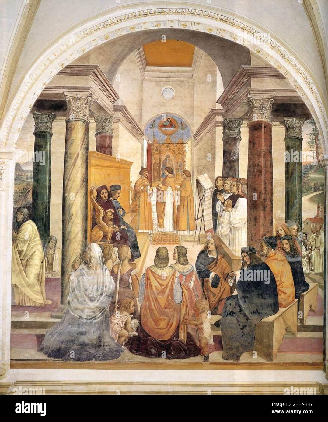 Sodoma - Life of St Benedict, Scene 33 - Benedict Gives Posthumous ...