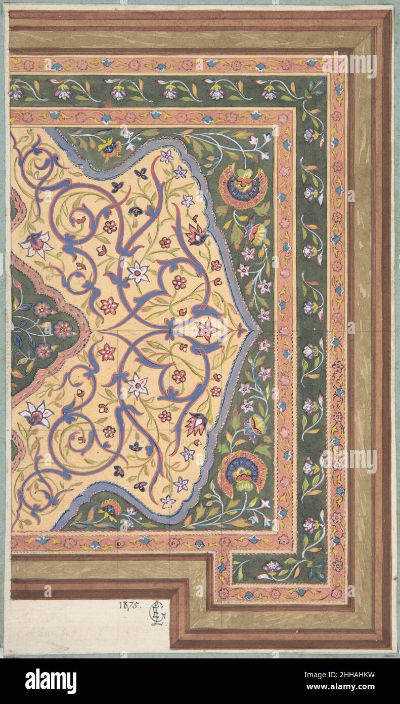 Islamic Ceiling Design for Deepdene, Dorking, Surrey 1875 Jules-Edmond ...