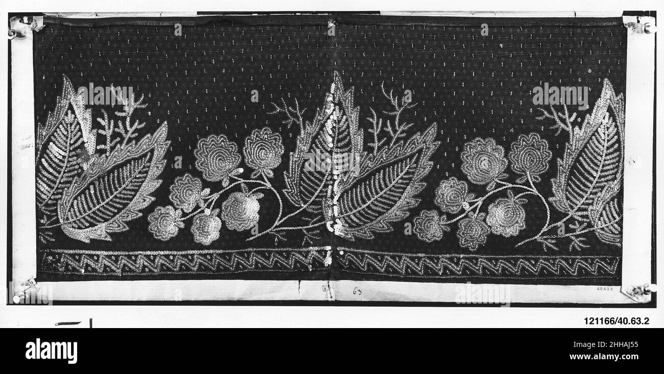 Dress border 1805–15 French. Dress border 226469 Stock Photo - Alamy