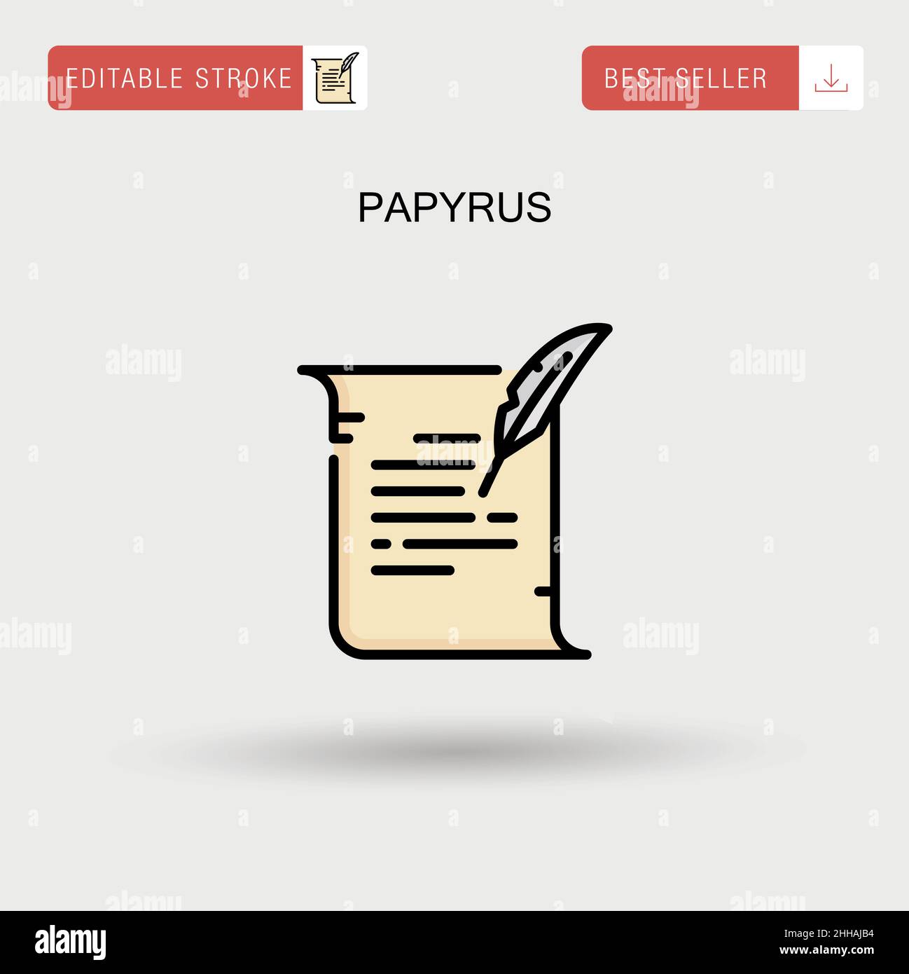 Ancient egyptian papyrus scroll Stock Vector Images - Alamy