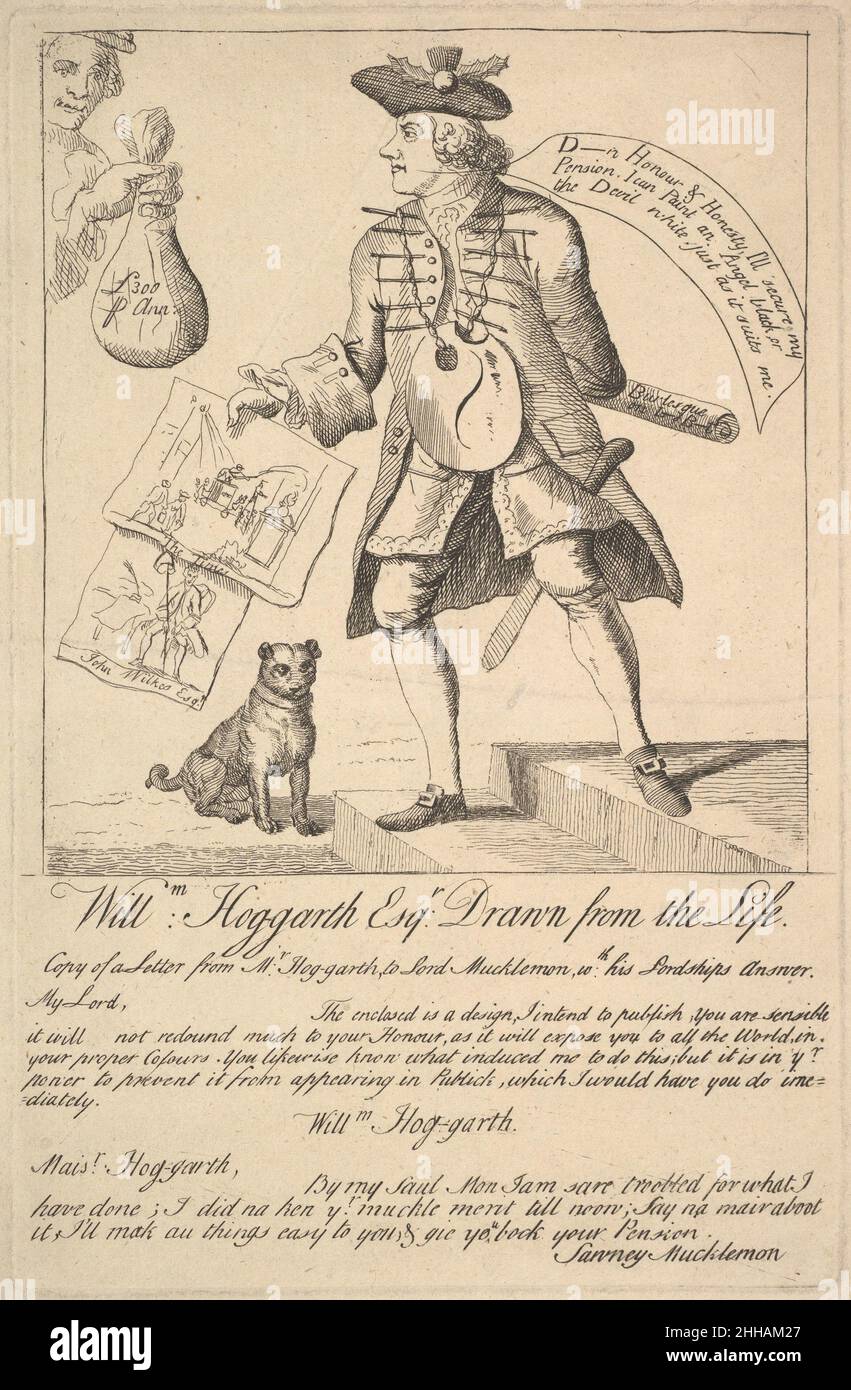 William Hog-garth Esq. Drawn from the Life 1763 Anonymous, British ...