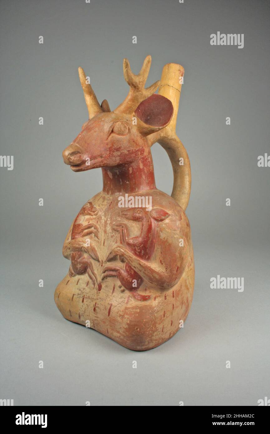 Deer Bottle 4th–7th century Moche. Deer Bottle 308409 Stock Photo - Alamy