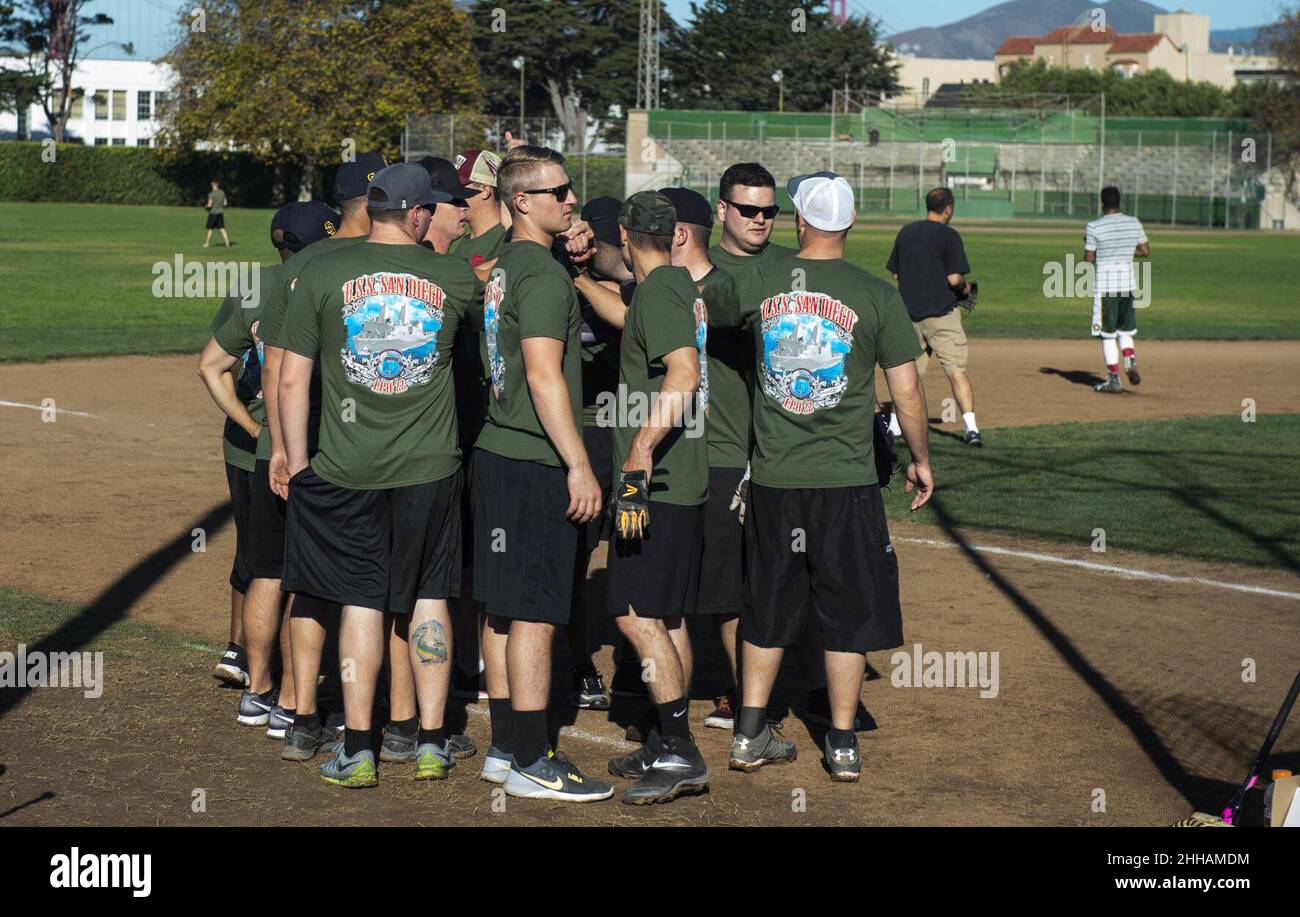 Softball Tournament During San Francisco Fleet Week 161006 Stock Photo ...