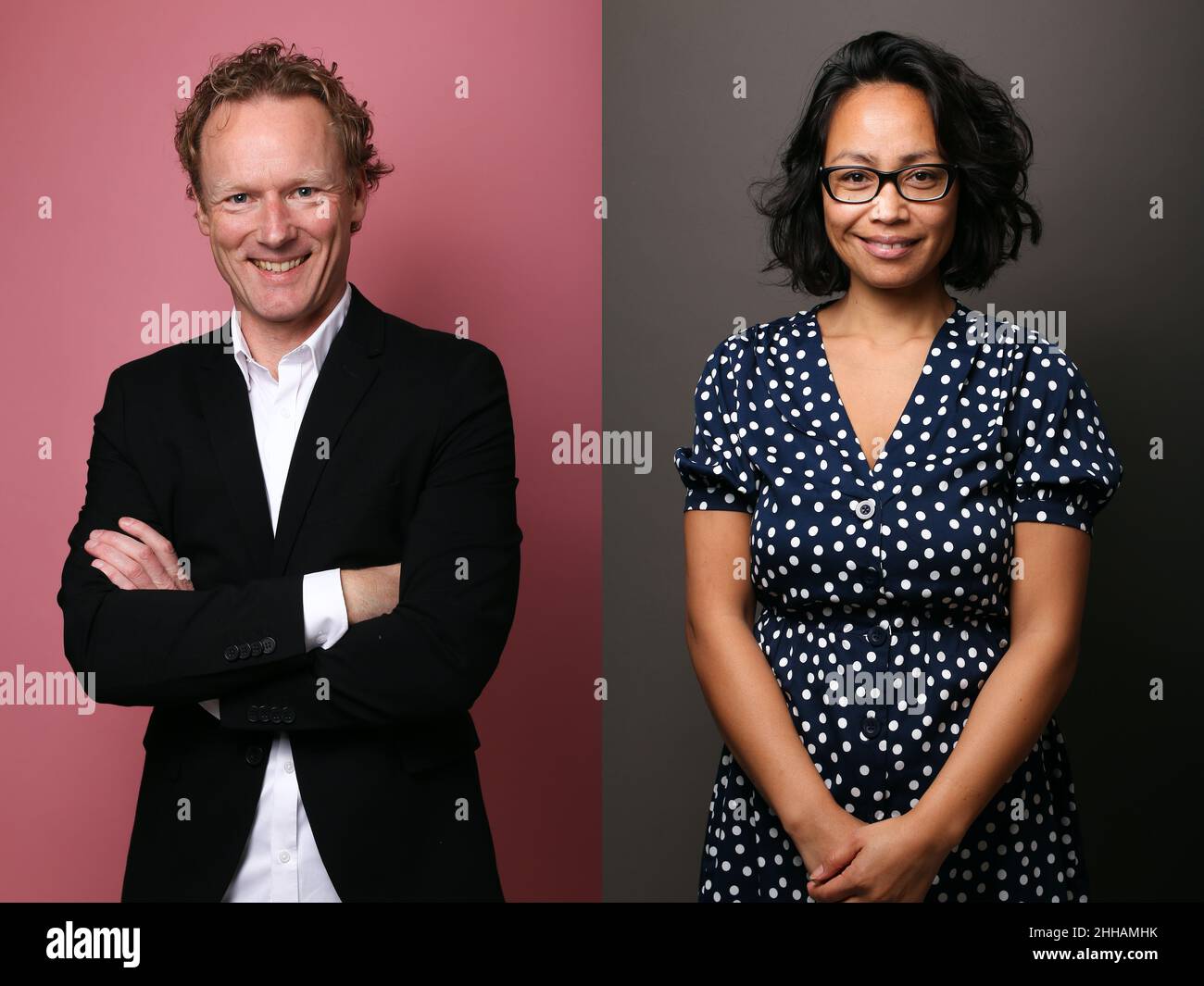 Group of people in a collage Stock Photo - Alamy
