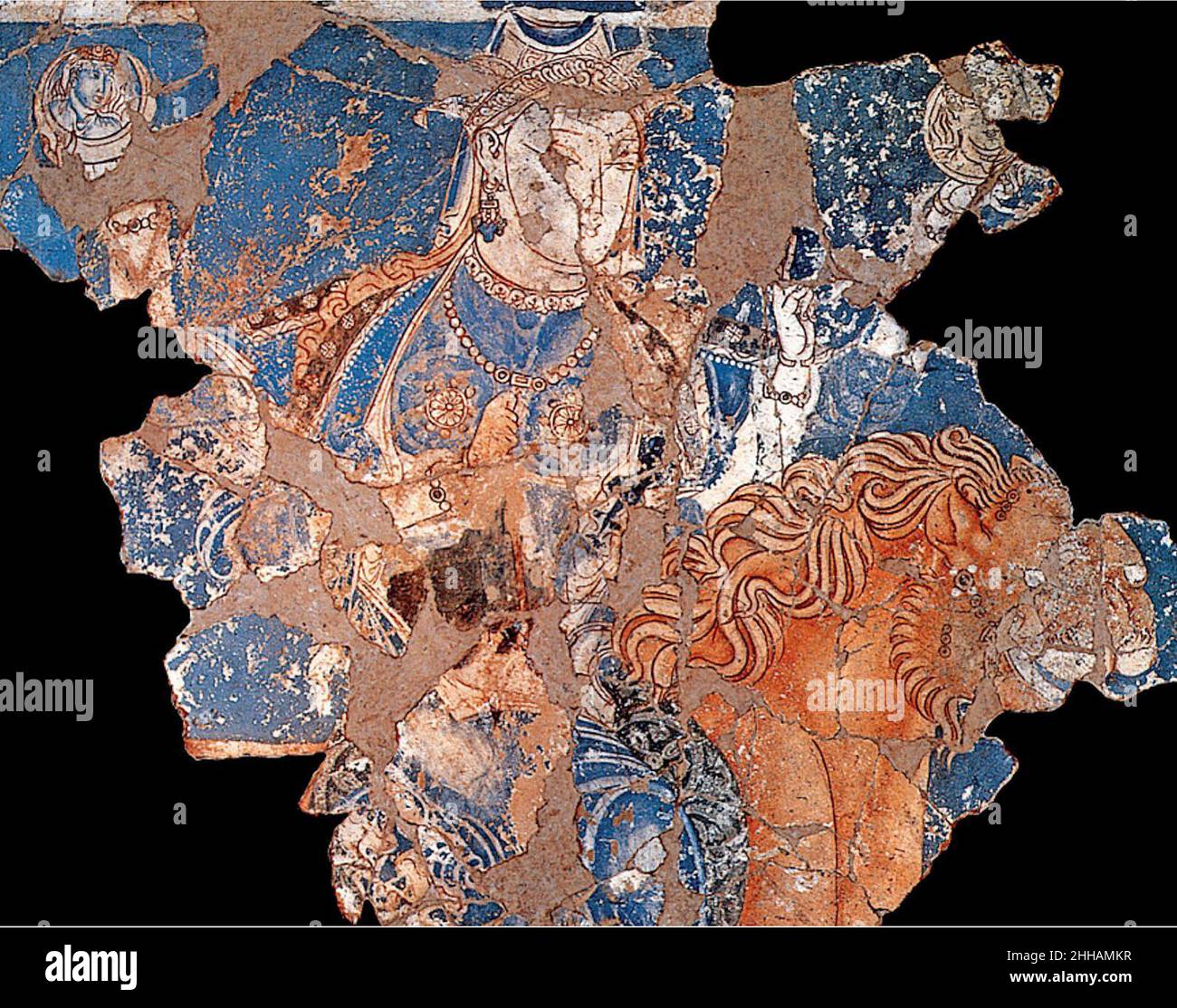 Sogdian princess Nana, Palace of Kala-i Kahkaha I in Bunjikat ...