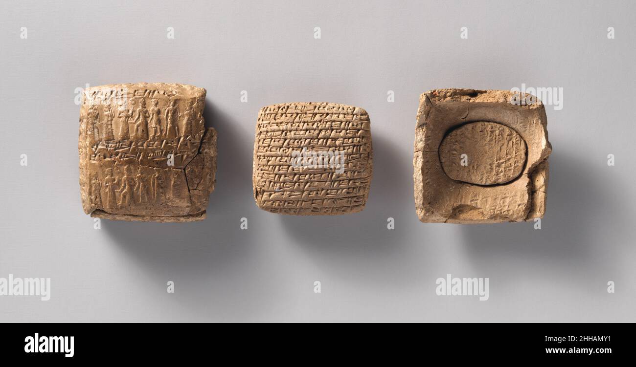 Cuneiform tablet with a small second tablet: private letter ca. 20th ...