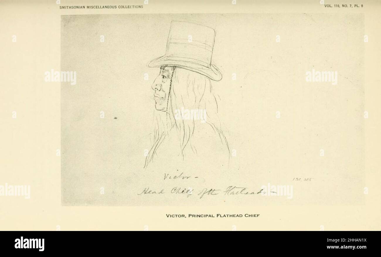 Sohon 08 Victor, Principal Flathead Chief Stock Photo - Alamy