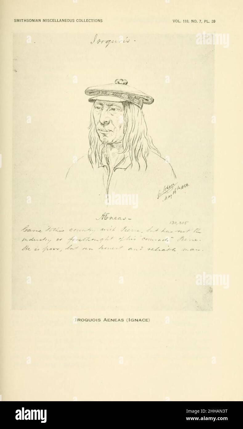 Sohon 20 Iroquois Aeneas (Ignace Stock Photo - Alamy