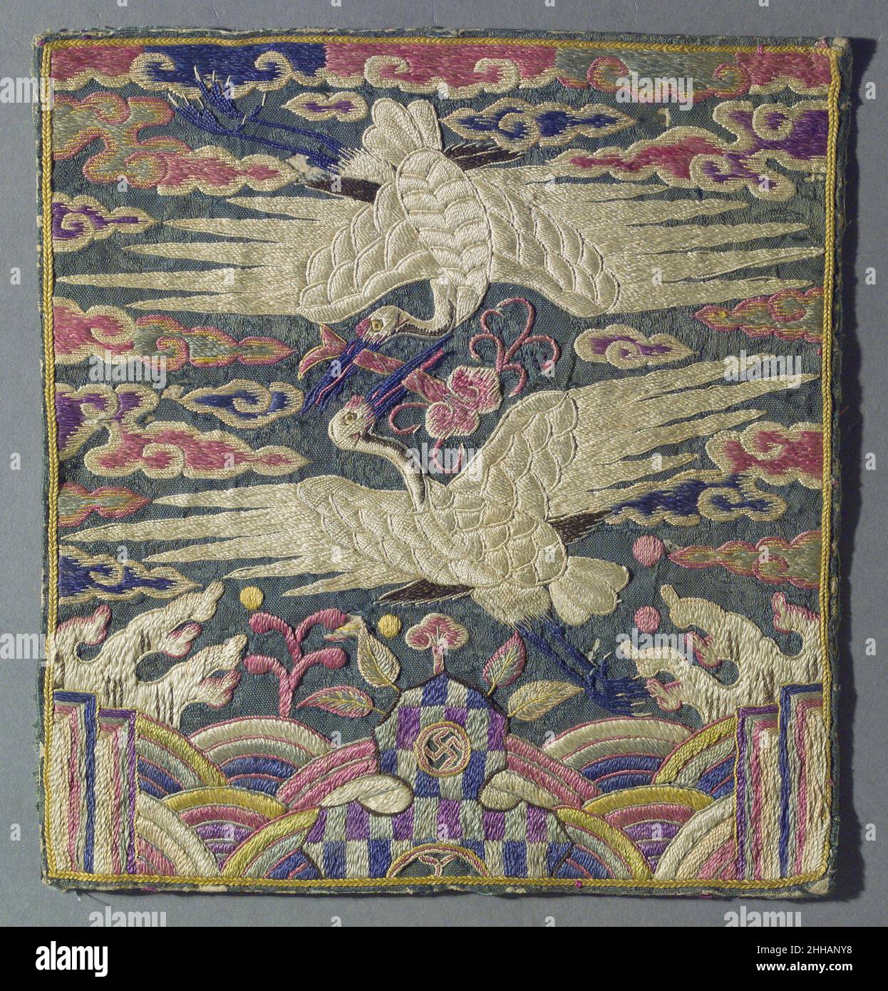 Rank Badge with a Pair of Cranes late 19th century Korea In 1454, the ...