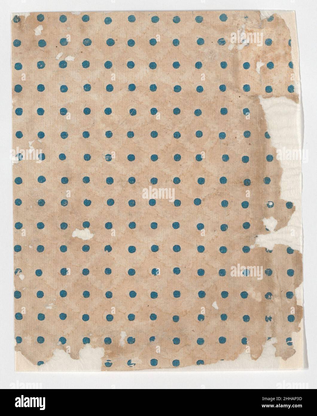 Sheet with overall dot pattern 19th century Anonymous. Sheet with ...