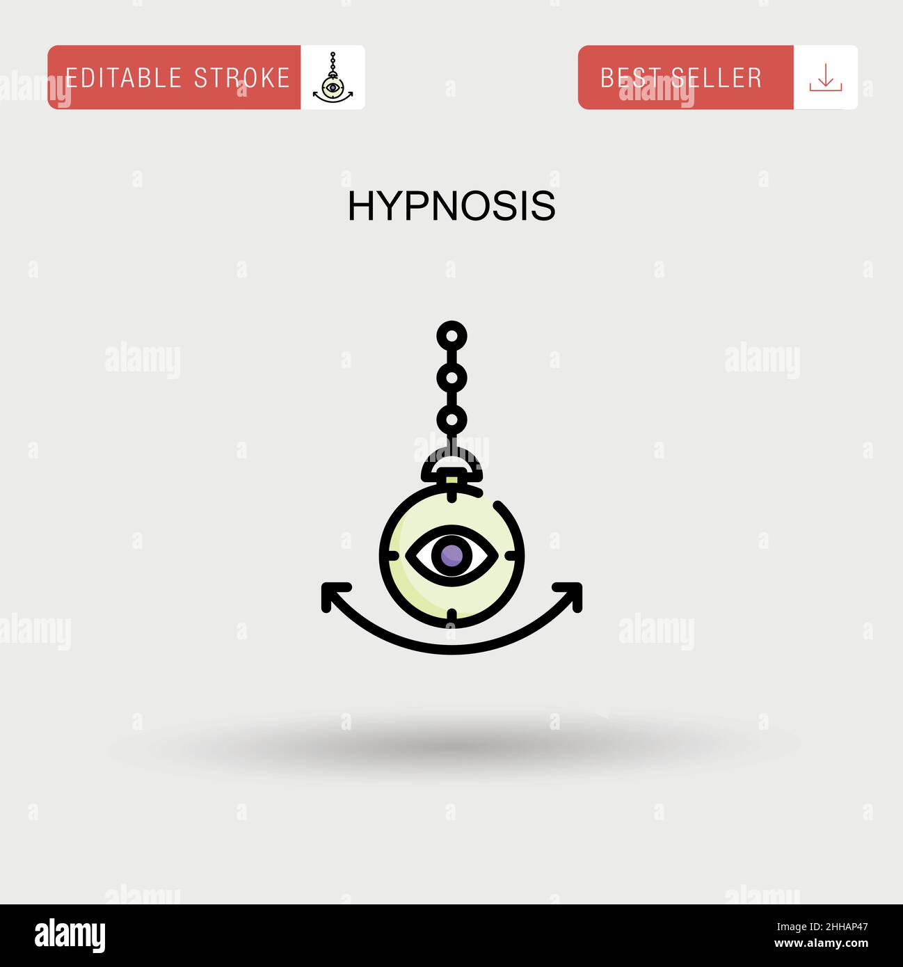 Hypnosis Simple vector icon Stock Vector Image & Art - Alamy