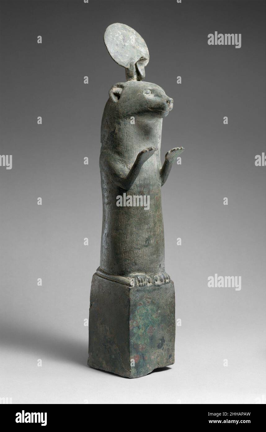 Otter statue 664–30 B.C. Late Period or Ptolemaic Period During the ...