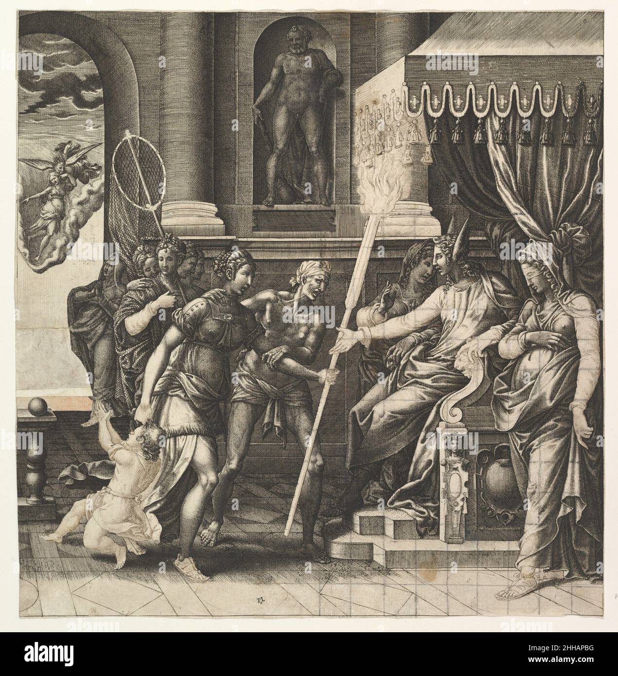 The Calumny of Apelles 1560 Giorgio Ghisi Italian This proof ...