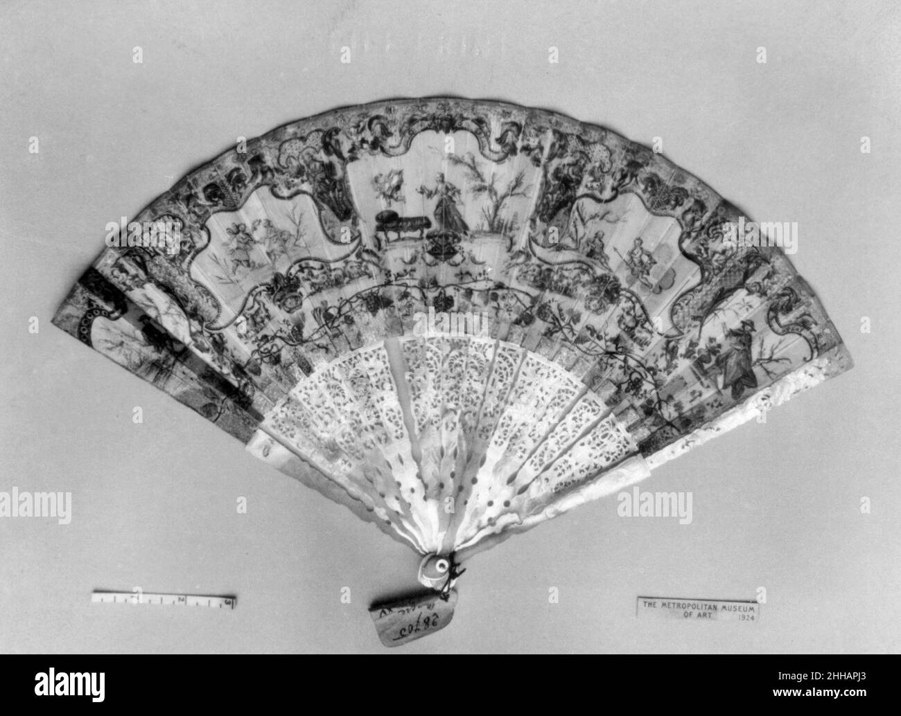 Fan early 18th century French. Fan 209510 Stock Photo - Alamy