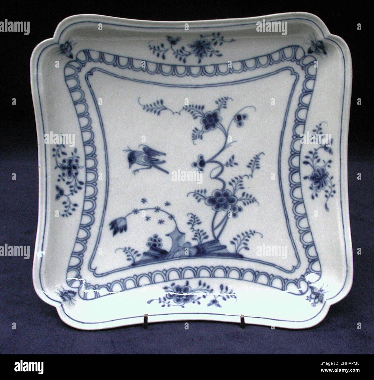 Square dish ca. 1780 Ansbach Pottery and Porcelain Manufactory The gift ...