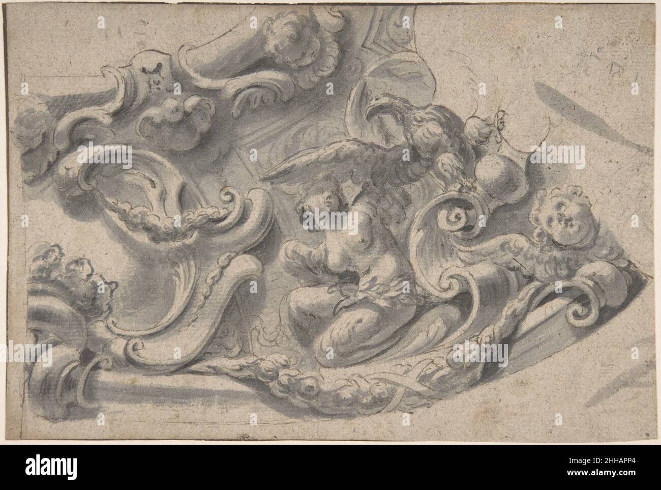 Design for a Decorative Cornice 18th century Anonymous, Italian, first ...