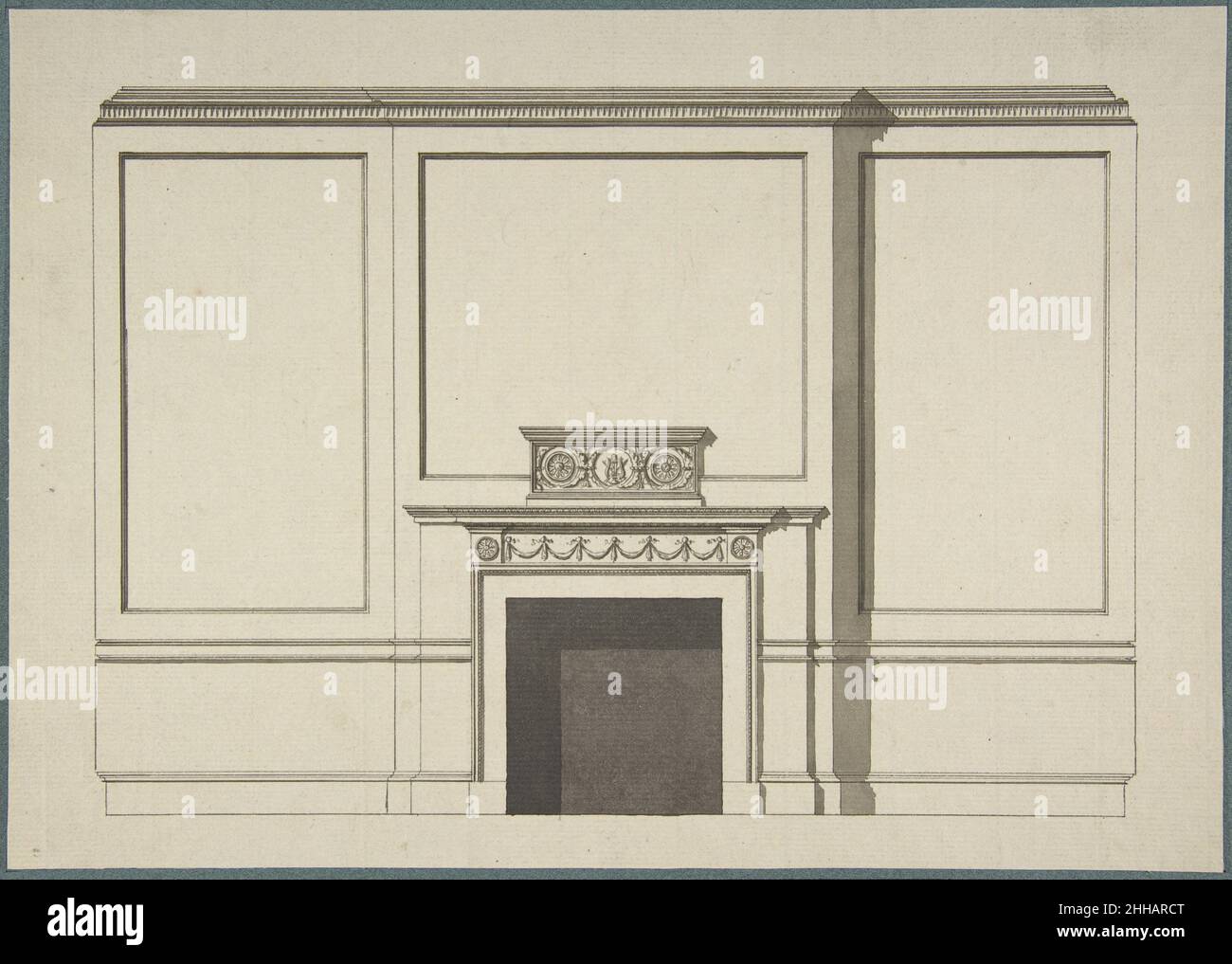 Design for a Chimneypiece in the Garden Hall, Manresa House, Roehampton ...