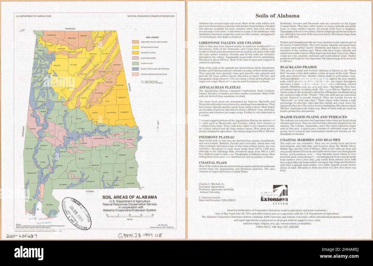 Soil areas of Alabama Stock Photo - Alamy