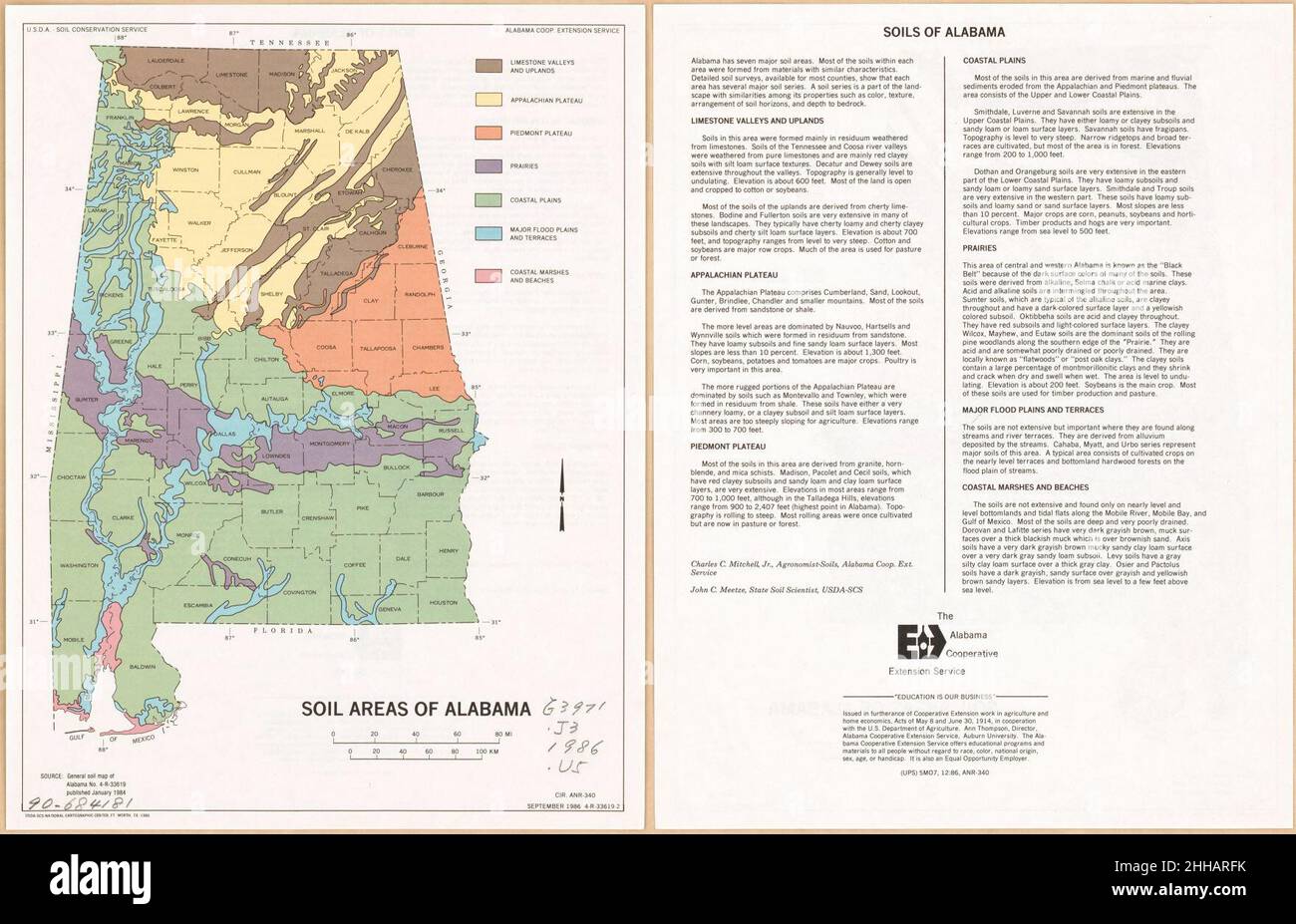 Soil areas of Alabama Stock Photo - Alamy