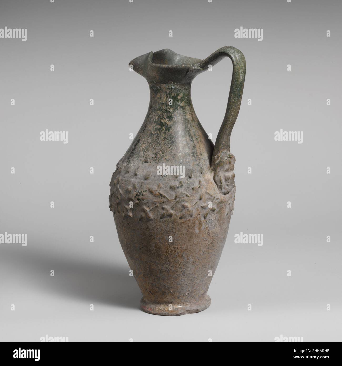 Terracotta jug 1st century A.D. Roman Bluish-green enamel vase with ...