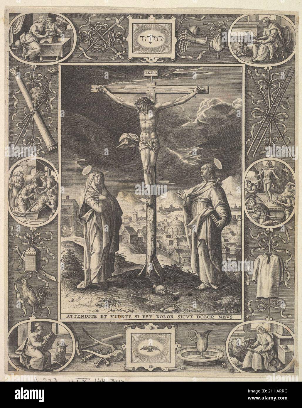 Christ on the Cross before 1586 Antonius Wierix, II Netherlandish ...