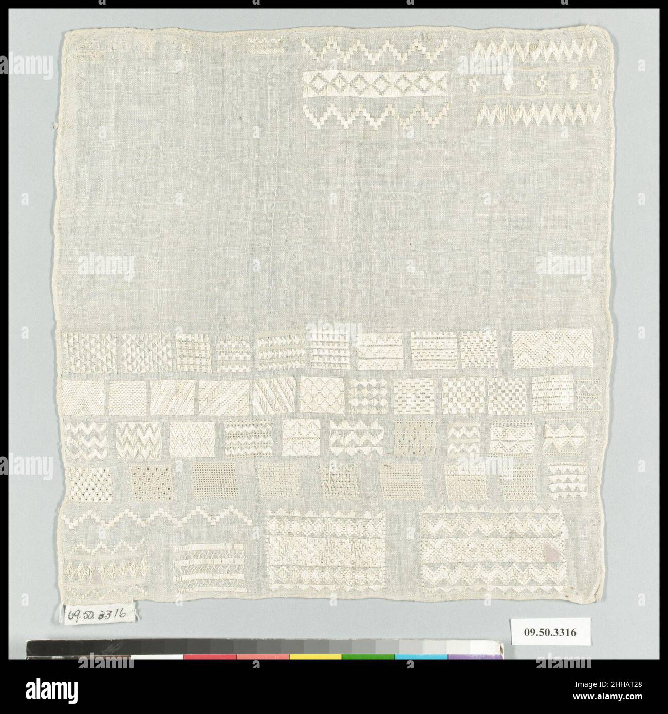 Embroidered darning sampler late 18th century German. Embroidered ...