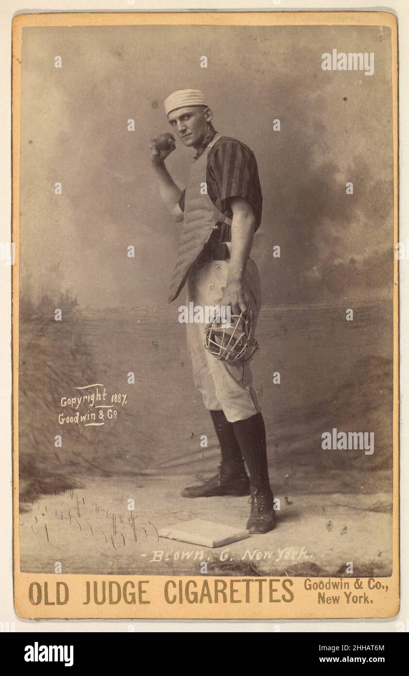 Brown, Catcher, New York, from the series Old Judge Cigarettes 1887 ...