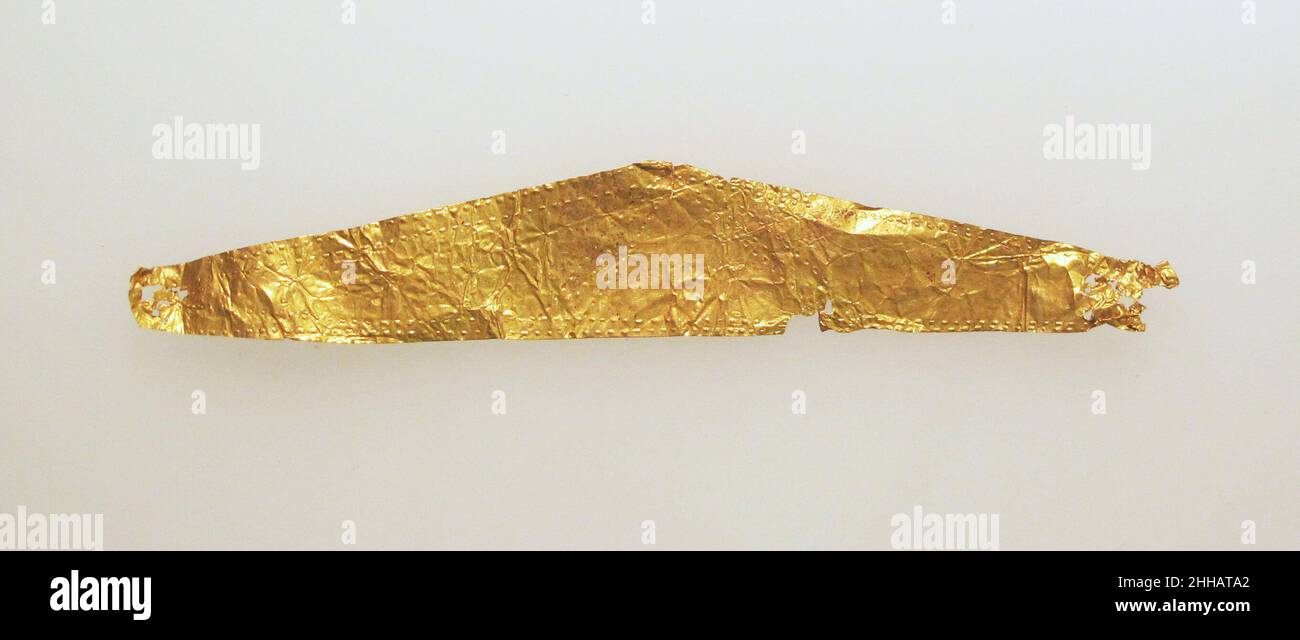 Frontlet of gold leaf. Frontlet of gold leaf 242982 Stock Photo - Alamy