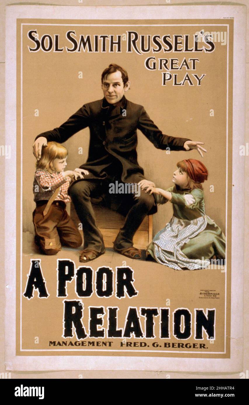 Sol Smith Russell's great play, A poor relation Stock Photo - Alamy