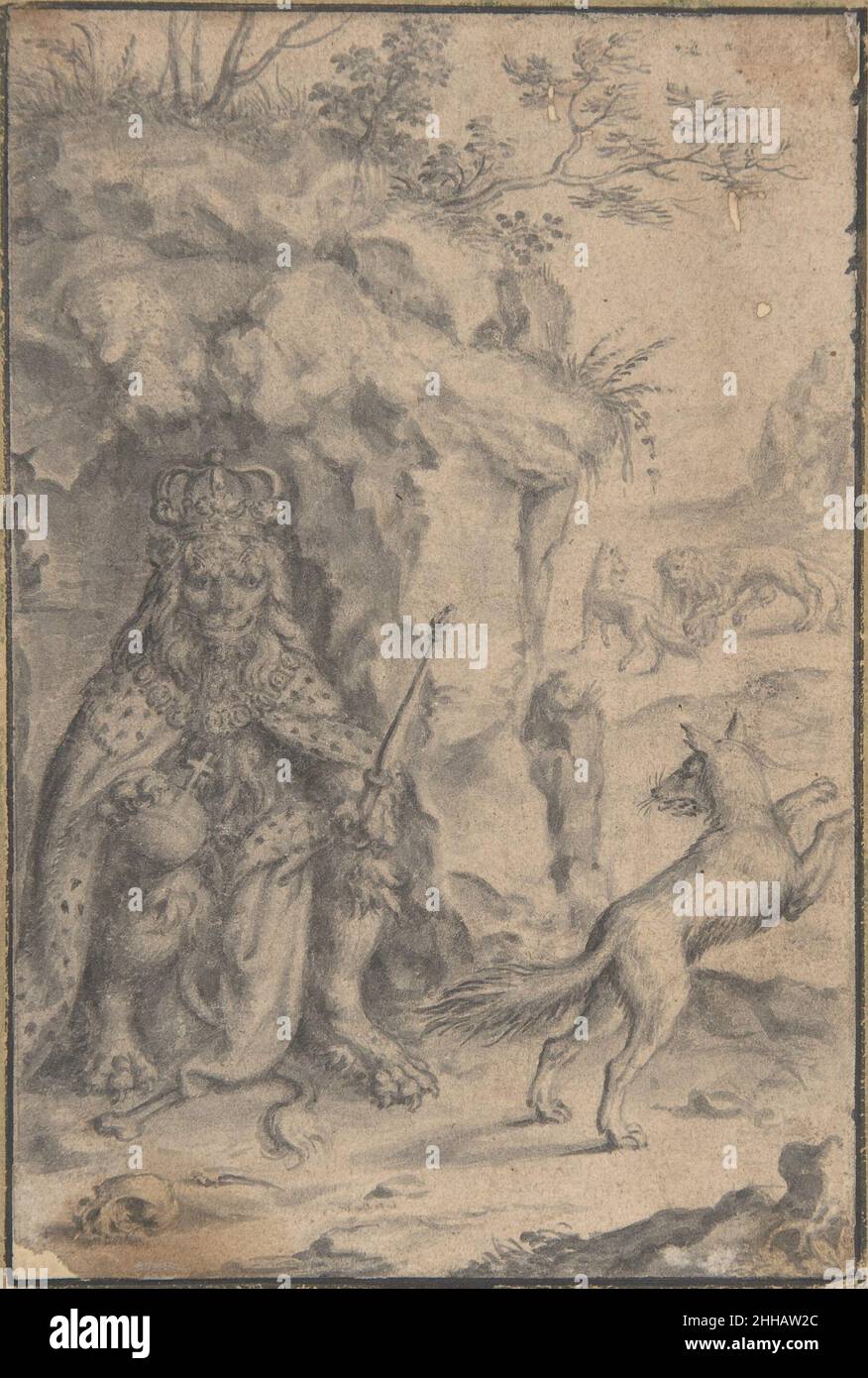 King Lion and Fox 17th century attributed to Anonymous, Dutch, 17th ...
