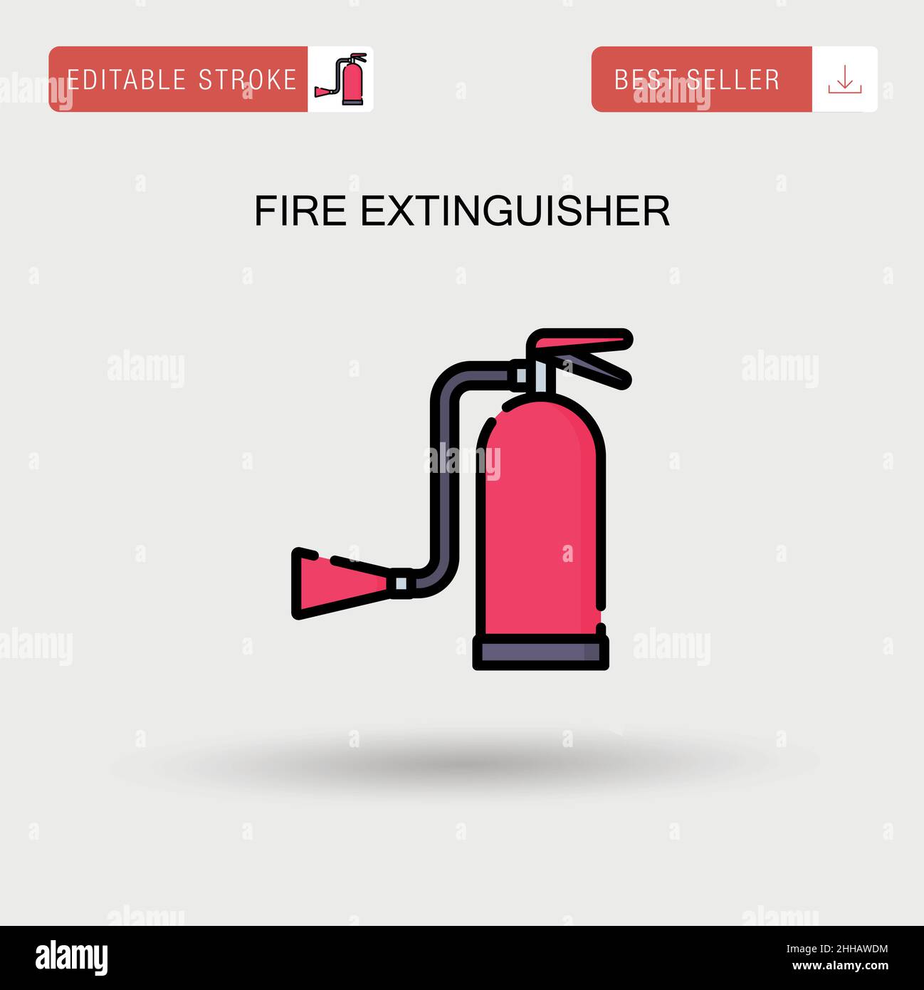 Fire extinguisher Simple vector icon Stock Vector Image & Art - Alamy