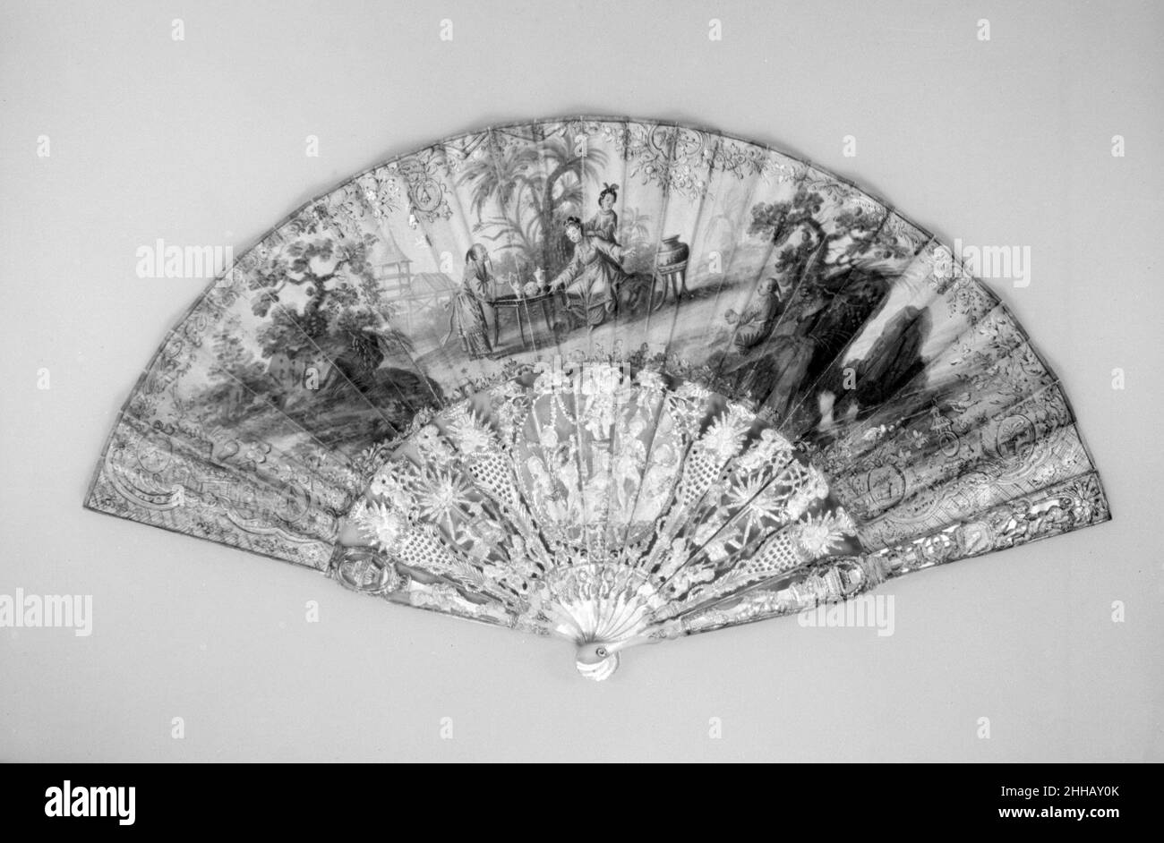 Fan 18th century French. Fan 209760 Stock Photo - Alamy