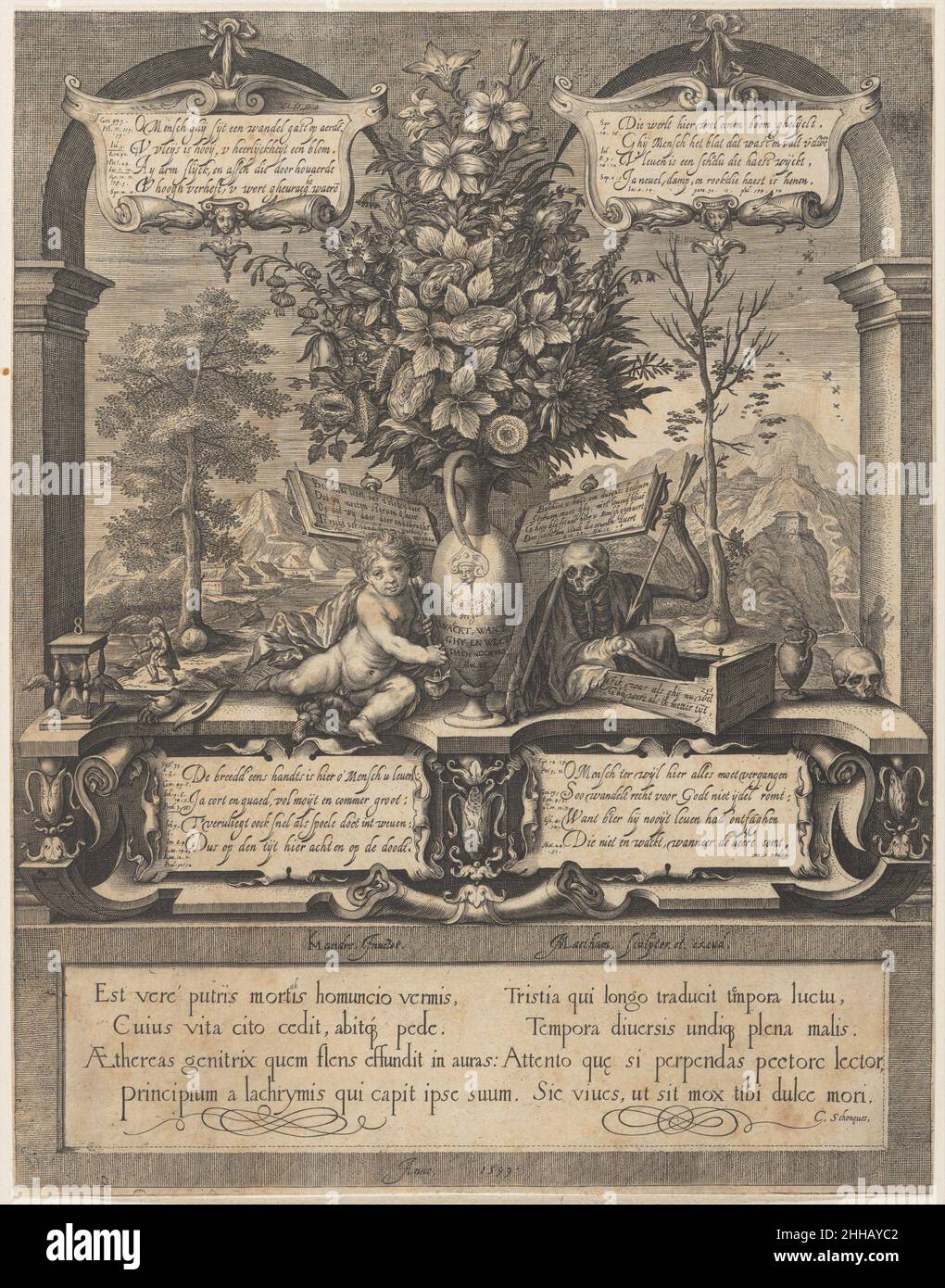 Allegory of the Transitoriness of Life n.d. Jacob Matham Netherlandish ...